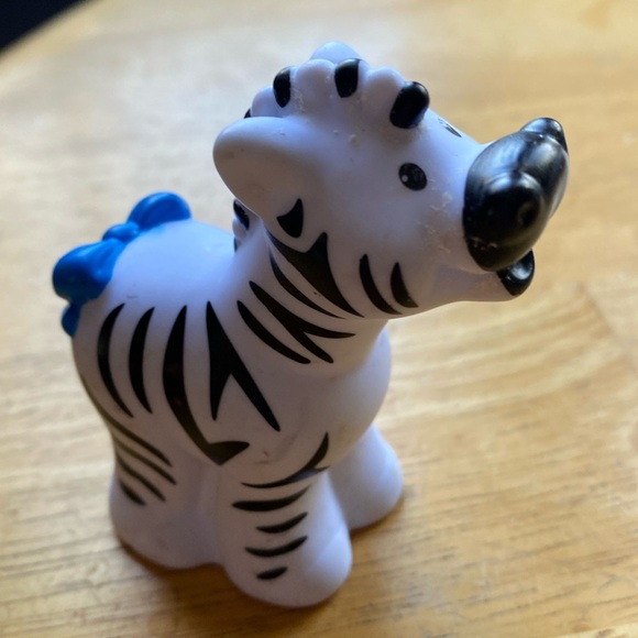 Fisher-Price | Toys | 20 Fisher Price Little People Zebra Blue Bow ...